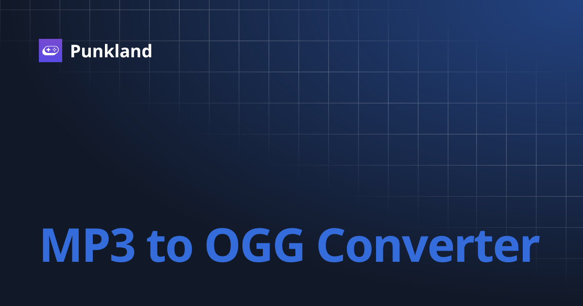 MP3 to OGG Converter | Punkland